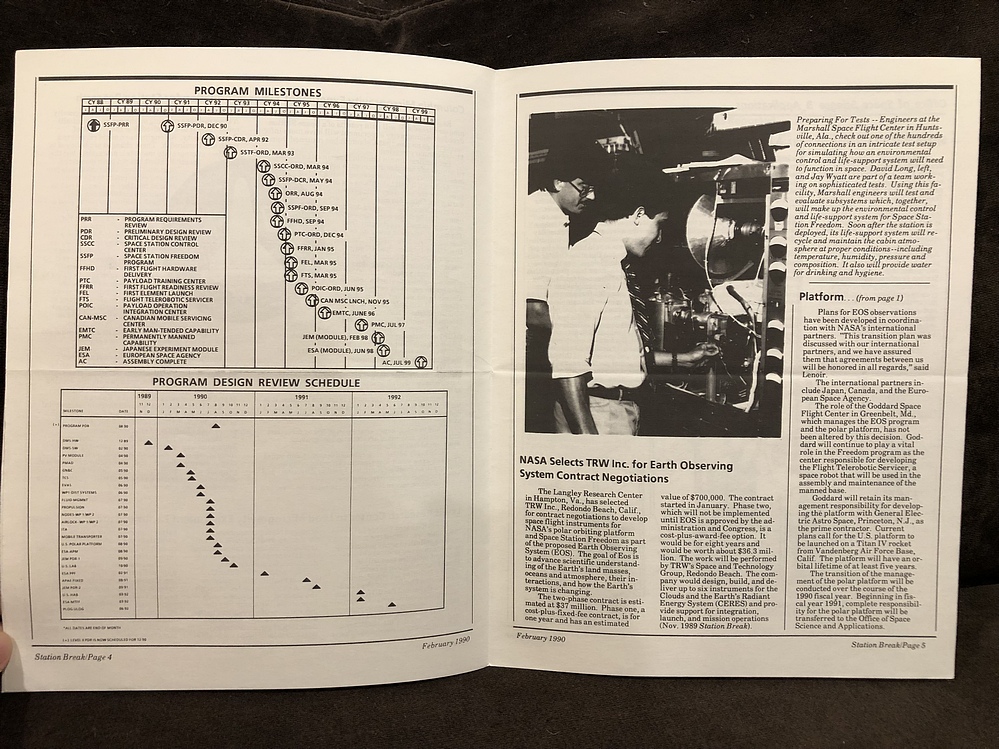 NASA Station Break Newsletter - February, 1990 - Parry Game Preserve