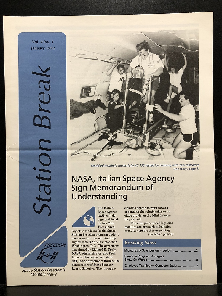 NASA Station Break Newsletter - January, 1992 - Parry Game Preserve