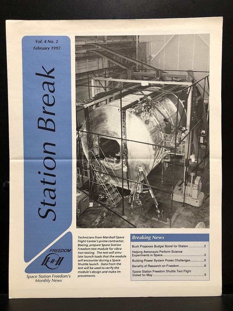 NASA Station Break Newsletter - February, 1992 - Parry Game Preserve