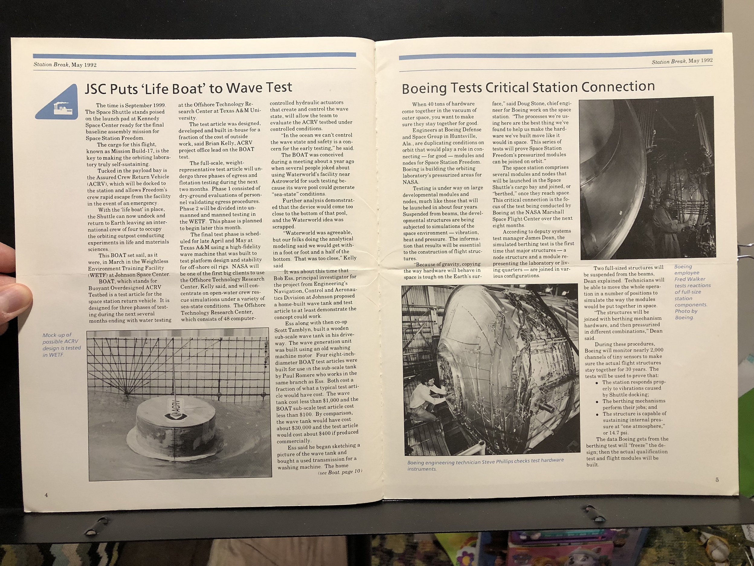 NASA Station Break Newsletter - May, 1992 - Parry Game Preserve