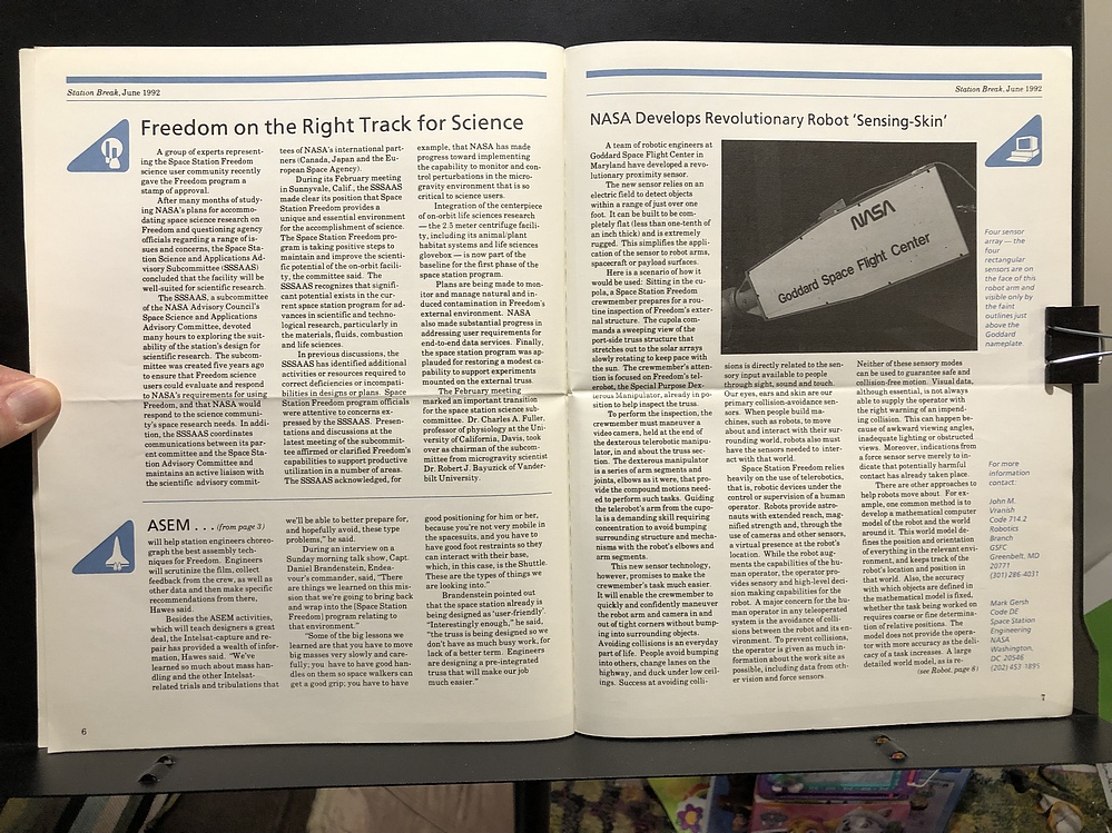 NASA Station Break Newsletter - June, 1992 - Parry Game Preserve