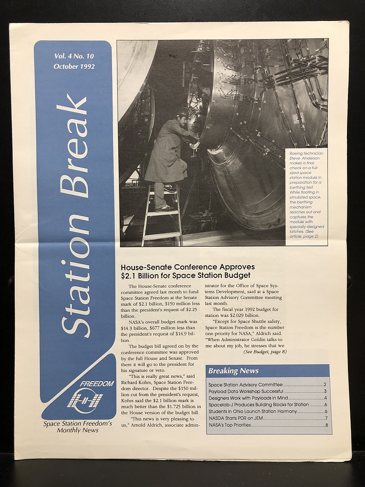 NASA Station Break Newsletter - October, 1992 - Parry Game Preserve