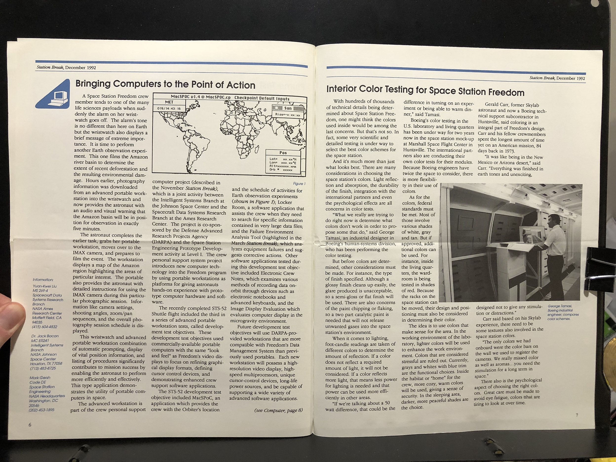 NASA Station Break Newsletter - December, 1992 - Parry Game Preserve