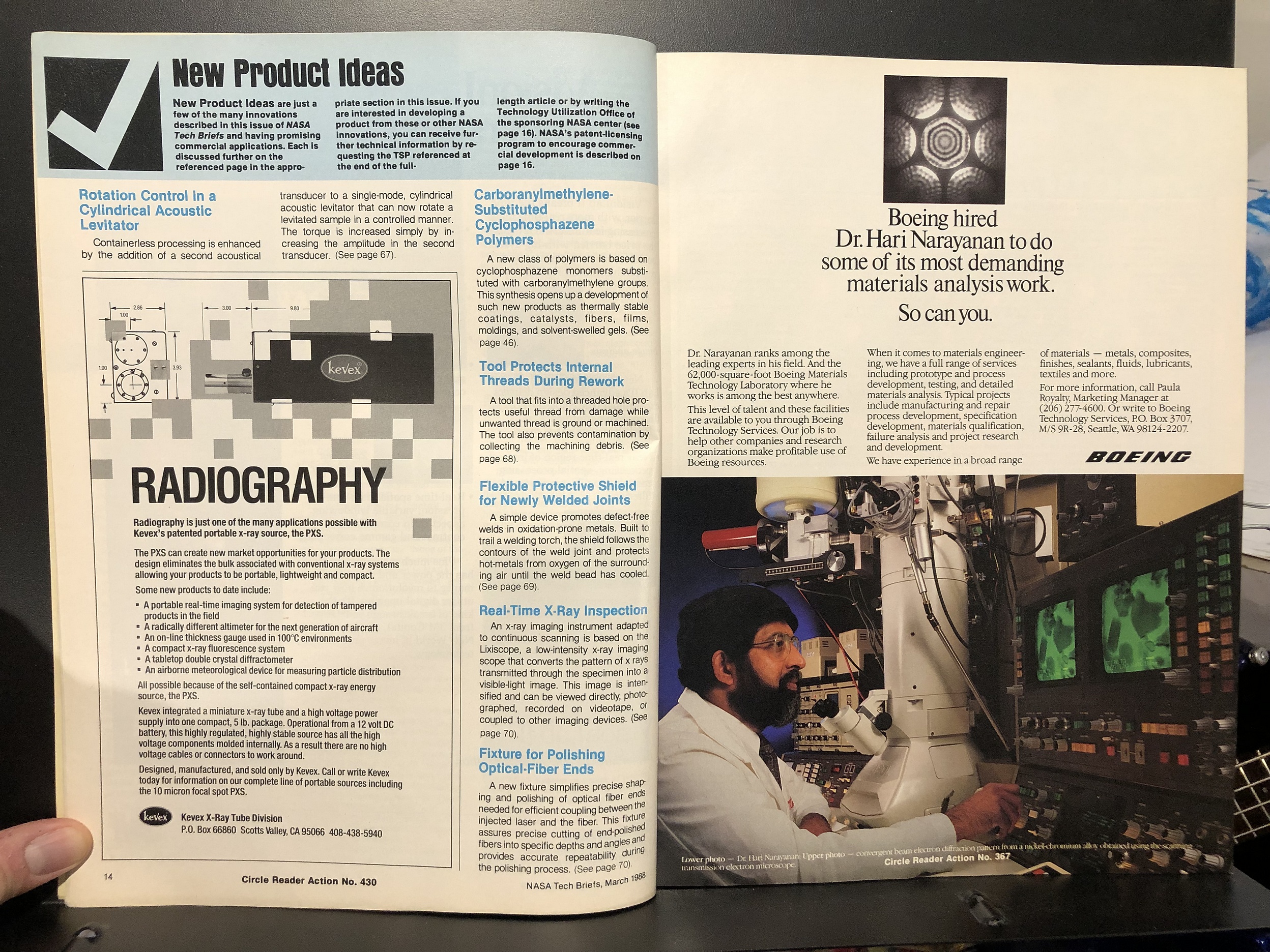 NASA Tech Briefs Magazine - March, 1988 - Parry Game Preserve