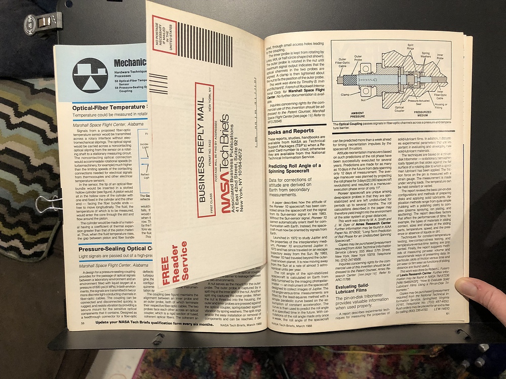 NASA Tech Briefs Magazine - March, 1988 - Parry Game Preserve