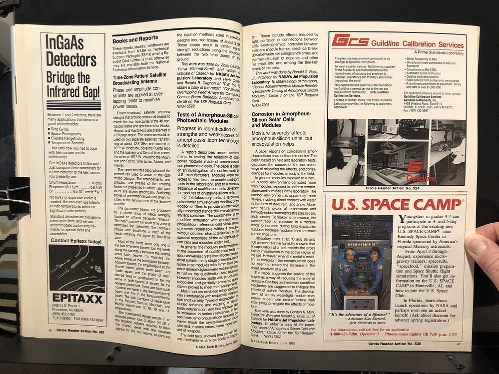 NASA Tech Briefs Magazine - June, 1988 - Parry Game Preserve