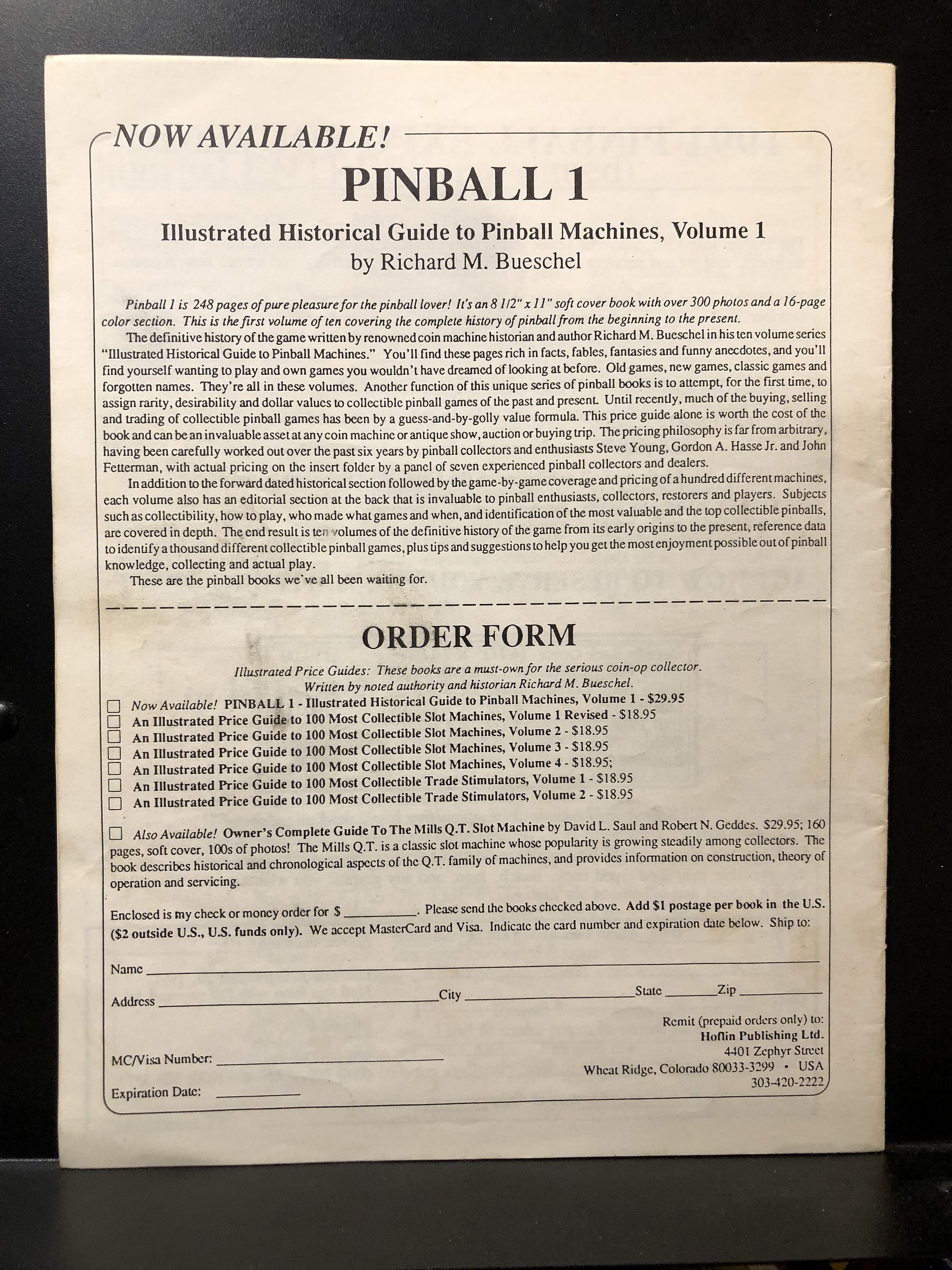PinGame Journal, June, 1991 - Parry Game Preserve