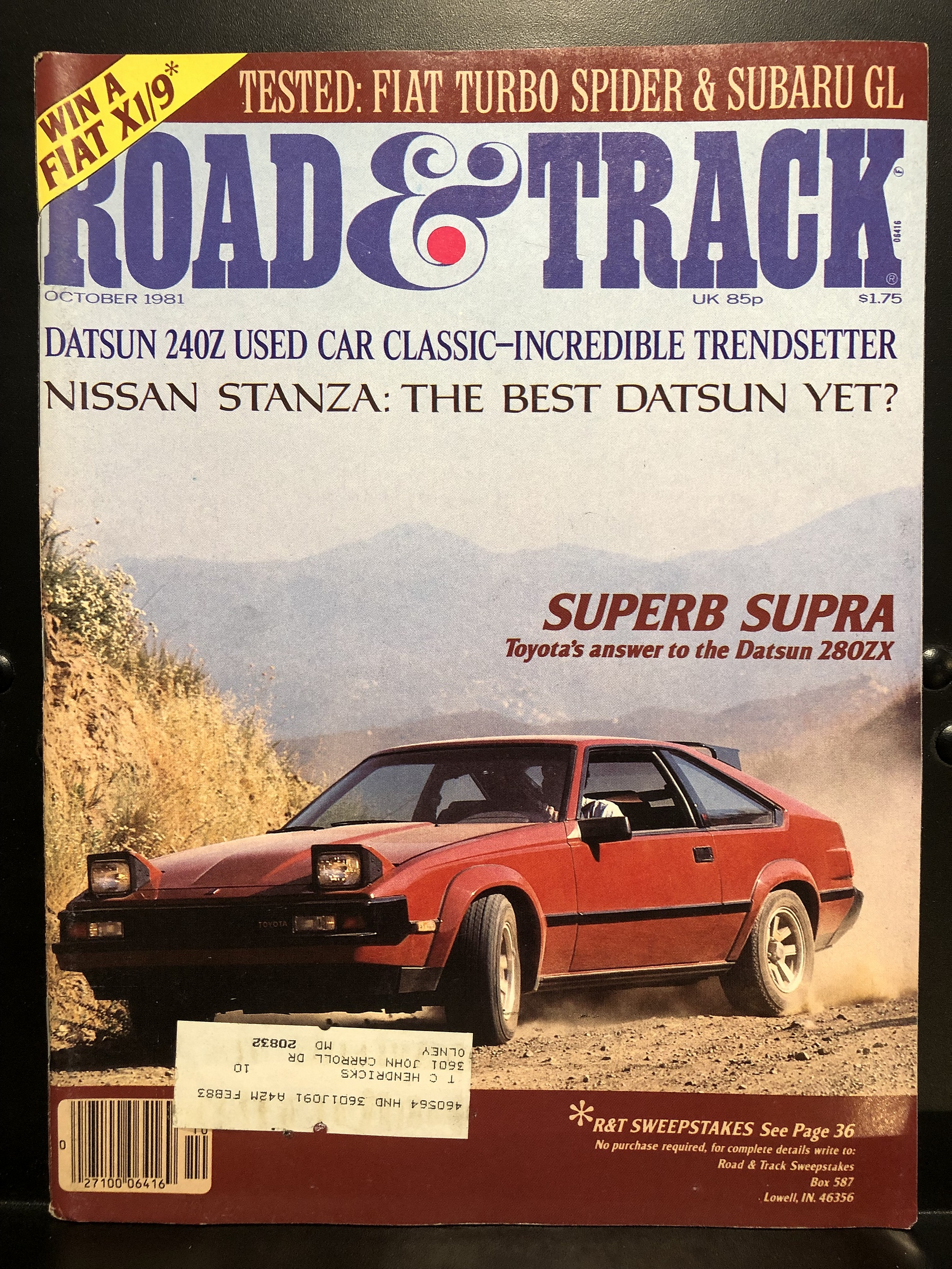 Road & Track - October, 1981 - Parry Game Preserve