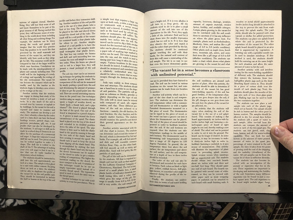 Science News Explores - September / October, 1974 - Parry Game Preserve