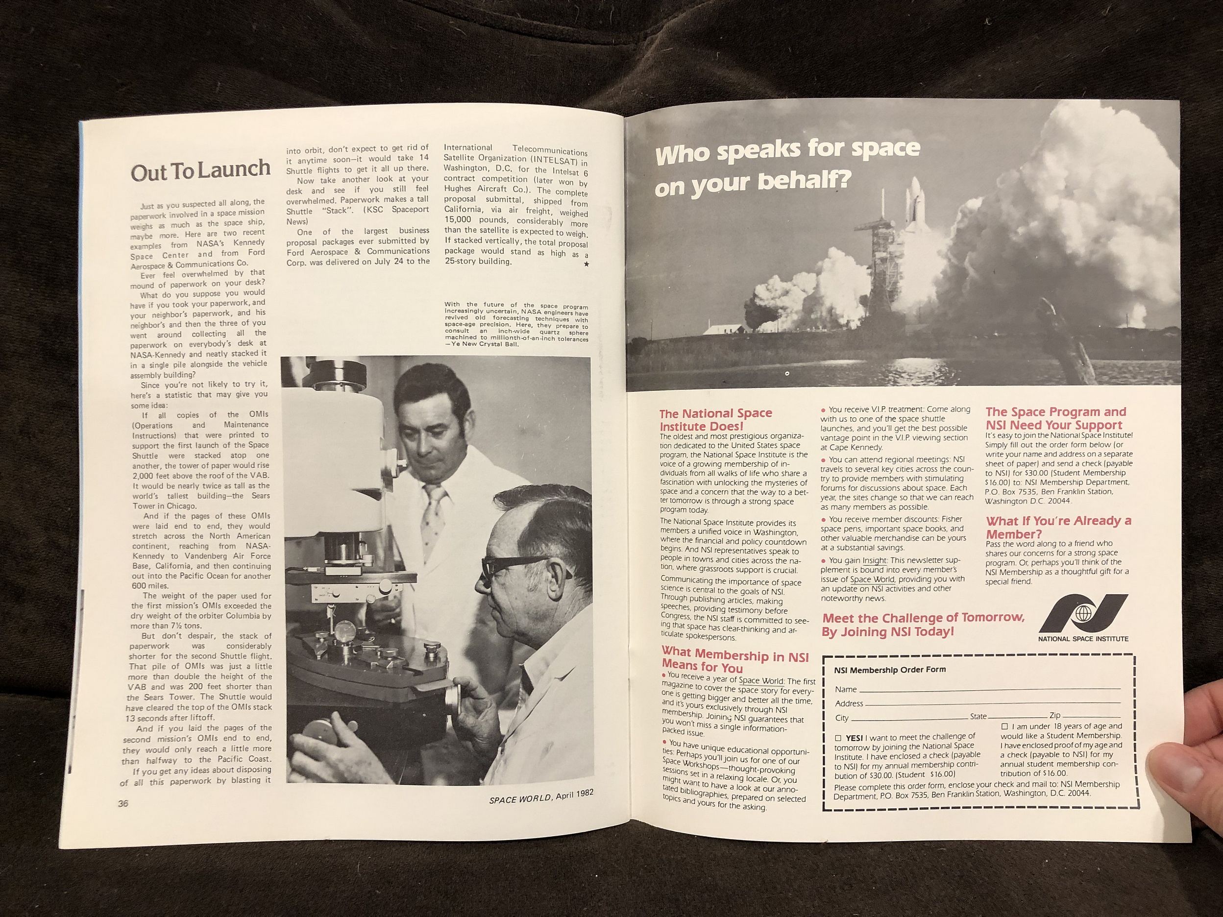 Space World - April, 1982 - Parry Game Preserve