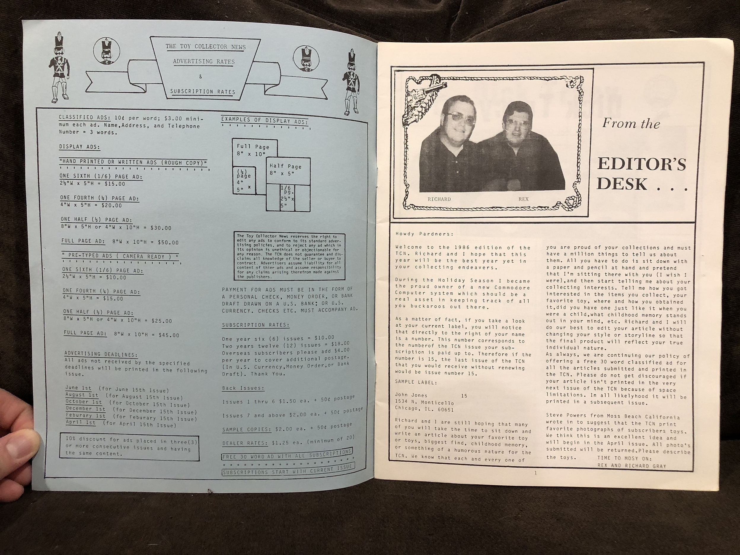 The Toy Collector News - February 15, 1986 - Parry Game Preserve