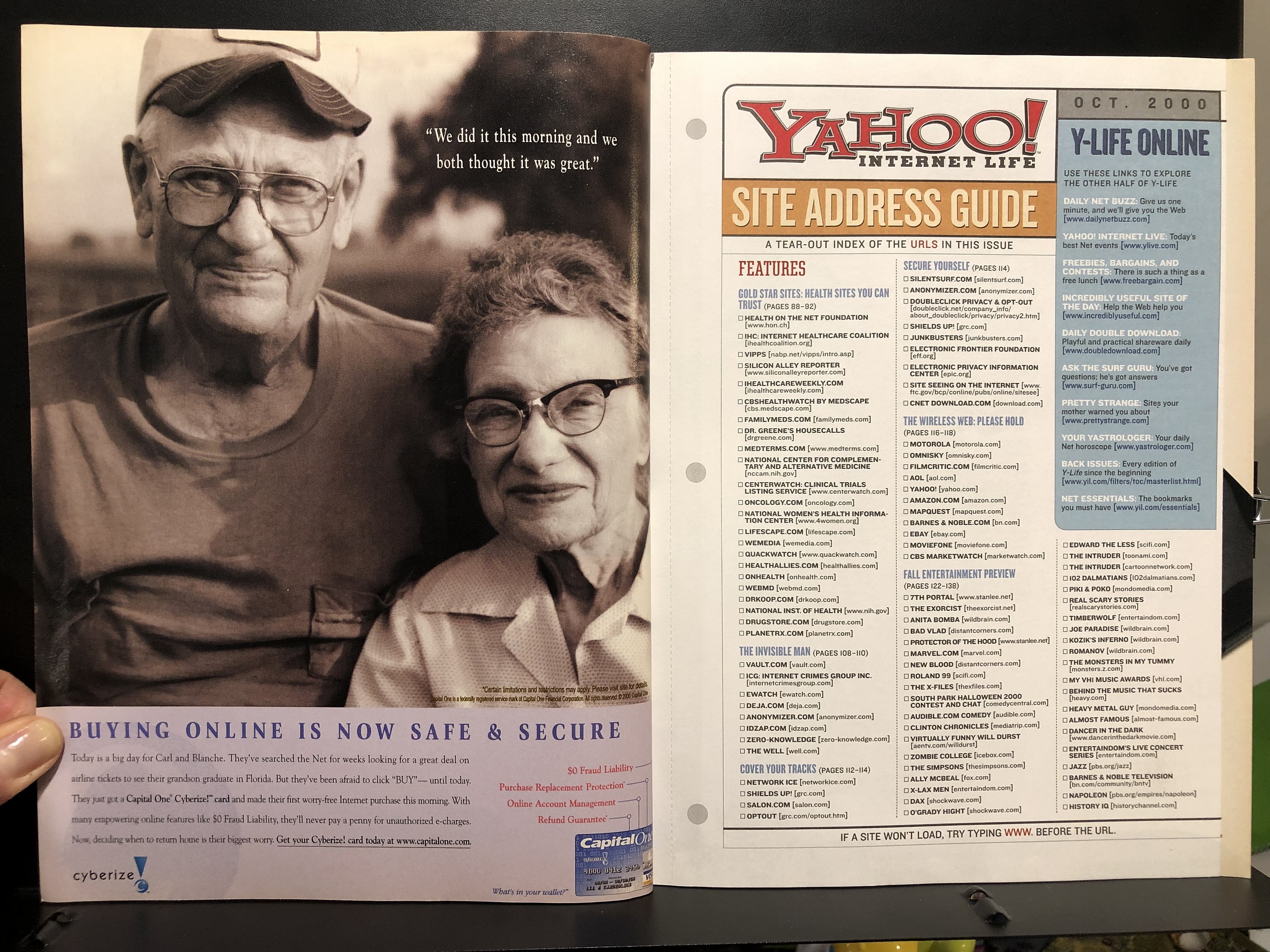 Yahoo! Internet Life, October, 2000 - Parry Game Preserve