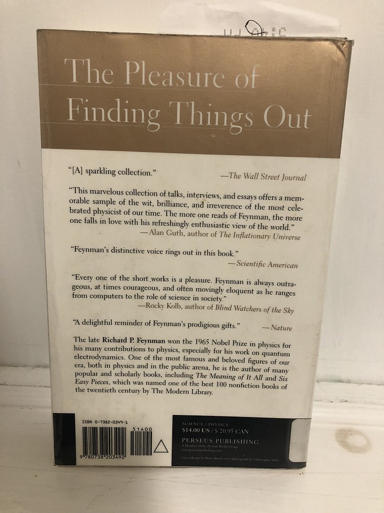 Review: The Pleasure of Finding Things Out, by Richard P. Feynman ...