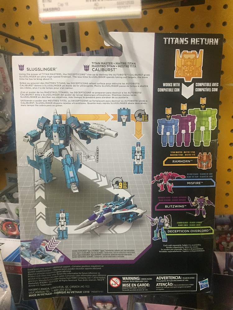 Transformers - Generations - Titans Return (2016-2017) - Slugslinger & Caliburst Deluxe Class ...