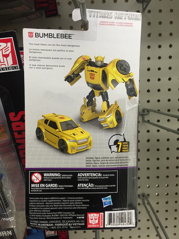 Transformers - Generations - Titans Return (2016-2017) - Bumblebee ...