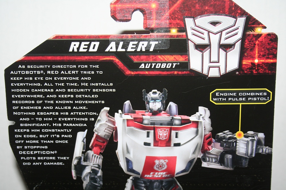 Transformers More Than Meets The Eye (2010) - Red Alert Deluxe Class ...