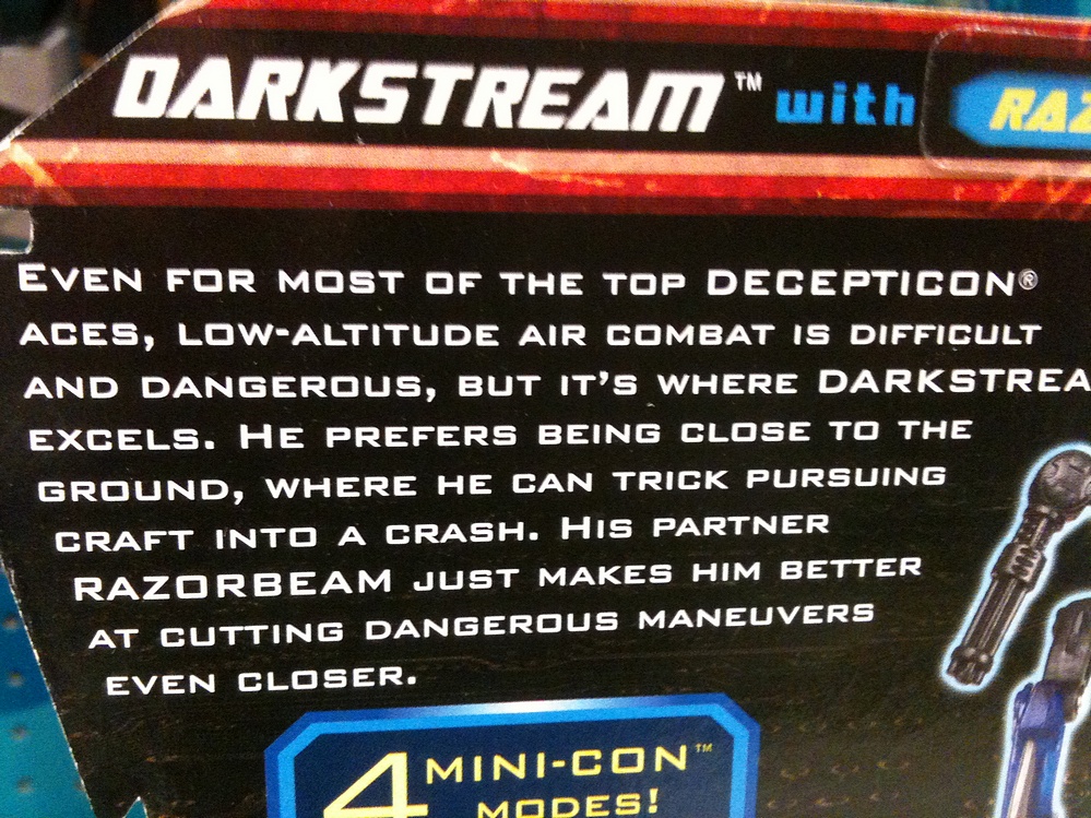 Transformers More Than Meets The Eye (2010) - Darkstream with Razorbeam ...